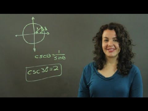 Where Is the Cosecant in a 30-Degree Triangle? : Trigonometry, Statistics & More
