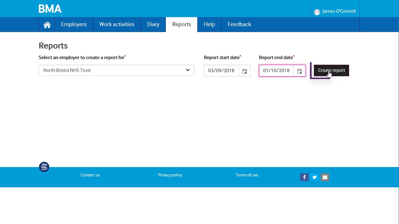 Dr Diary - reporting