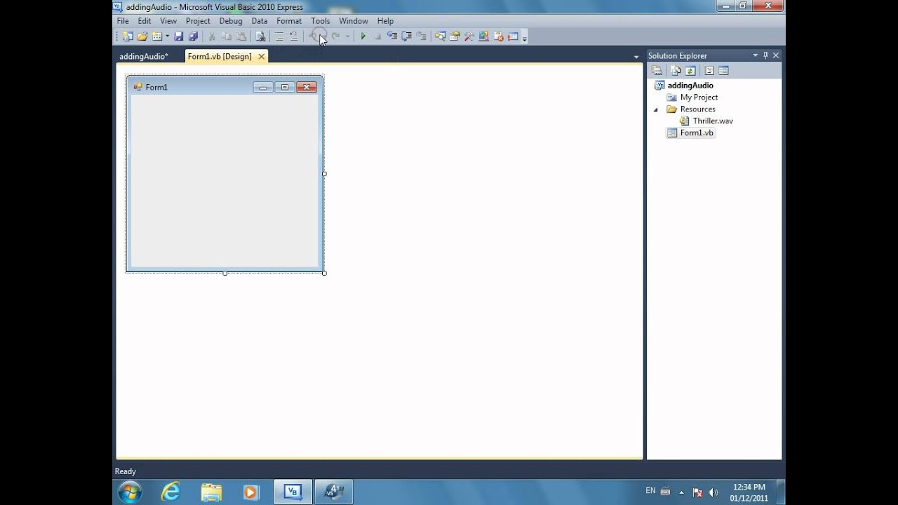 Playing Audio in VB.net