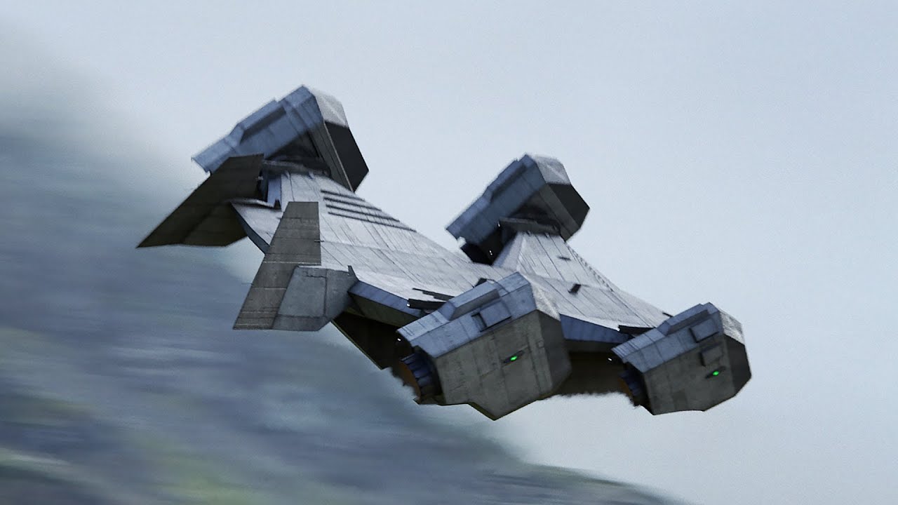 Dropship - Test scene (CG breakdown)