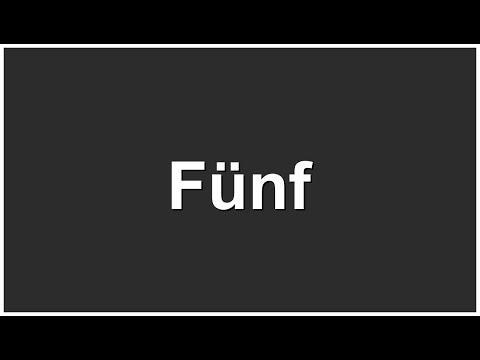 How to Pronounce Fünf – Correct Pronunciation