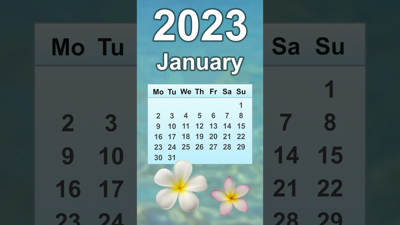 January 2023 Calendar