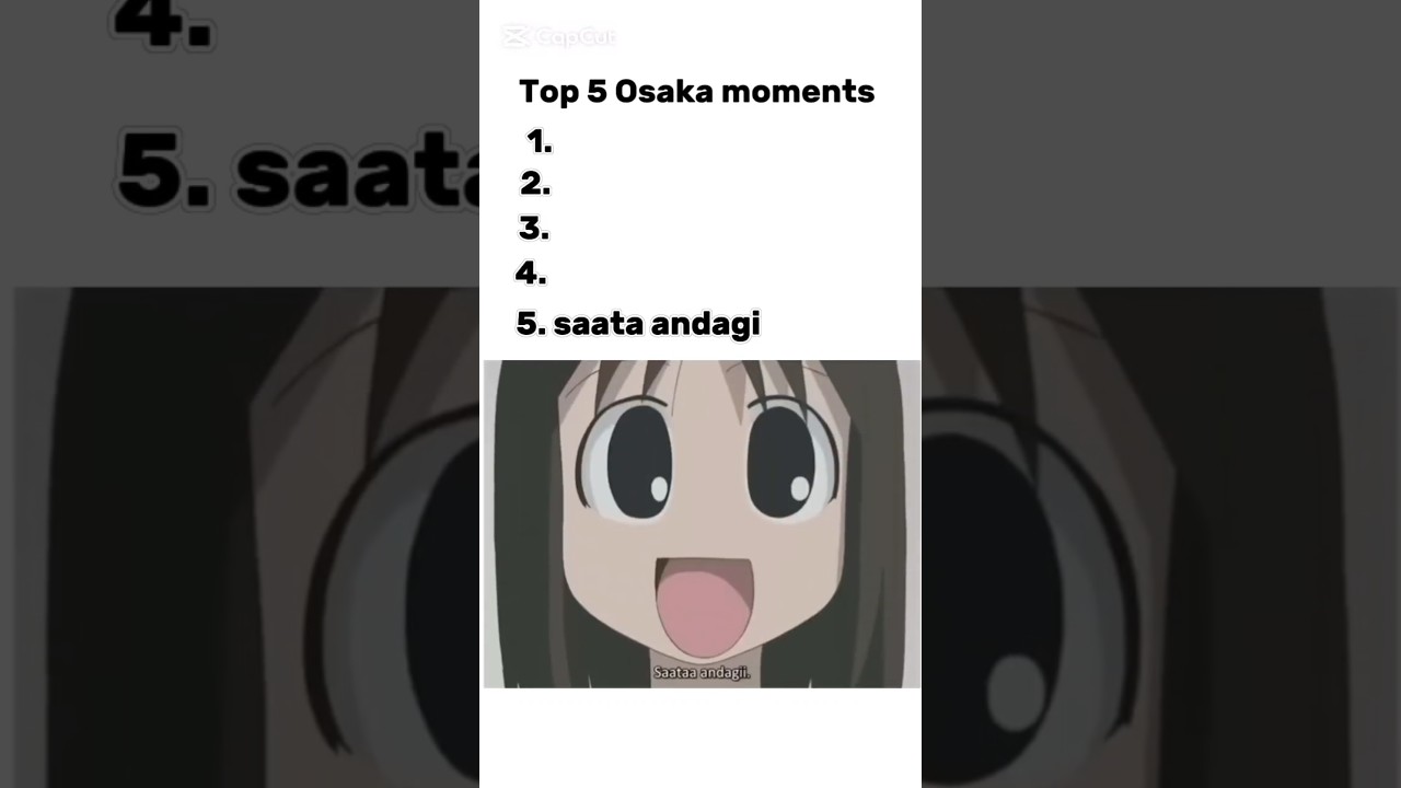 Top 5 Osaka funny moments.#anime