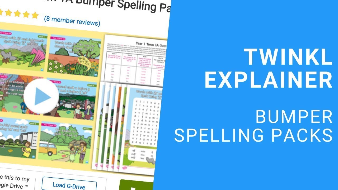 How to Use the Bumper Spelling Packs! | Year 1