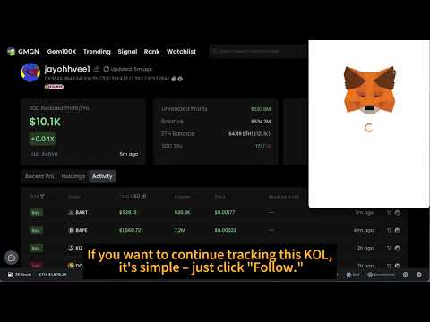 Follow Smart Money and Buy signals on Crypto DEX - A tutorial video for GMGN web and APP
