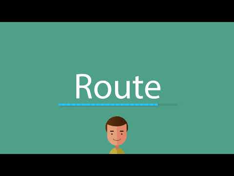 How to pronounce Route