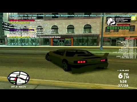 gta samp part 4 : race with my car of super gt