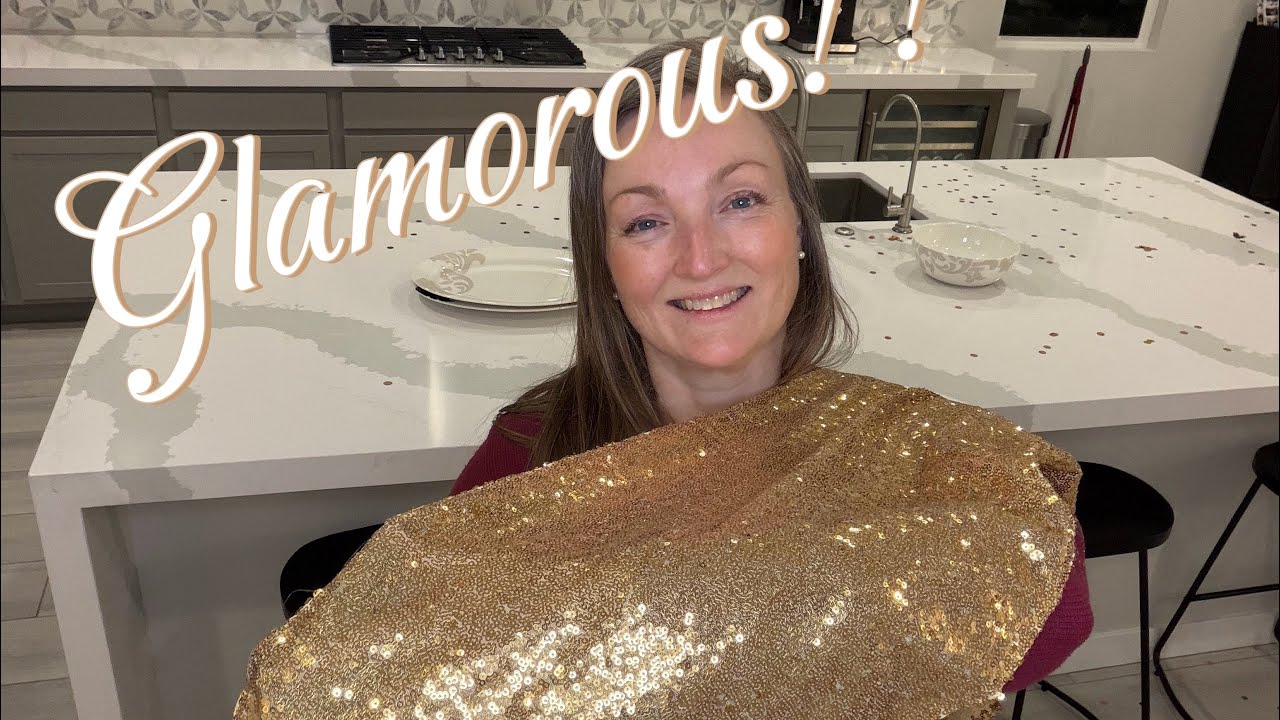 This Gold Sequin Table Runner Instantly Elevates Any Event ✨