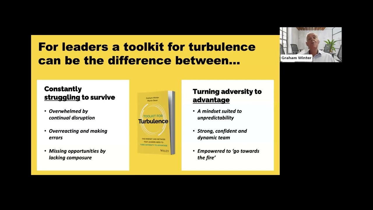 Graham Winter - Wrap up of Building Your Own Toolkit - Toolkit for Turbulence Launch Webinar