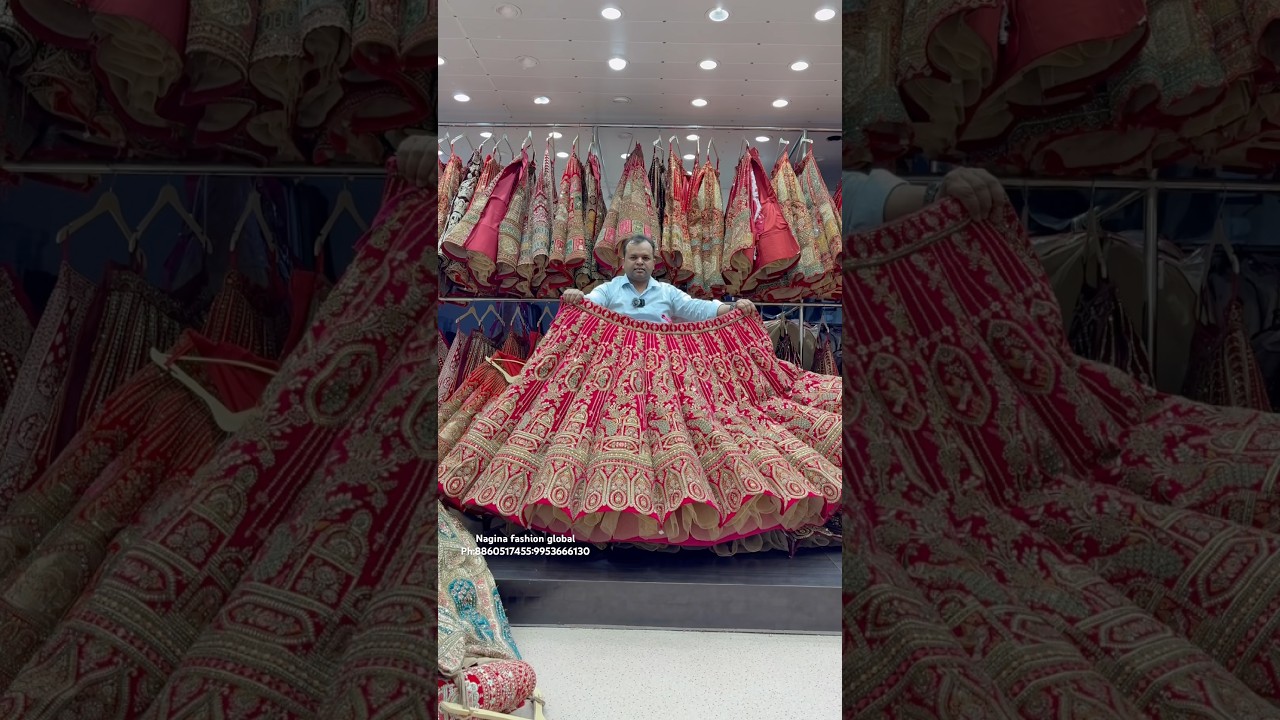 delhi bridal lehenga shops @naginafashion55 #shortsfeed #youtube #wedding #dance #bridallehanga