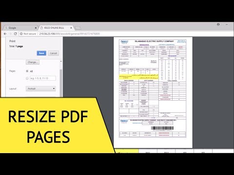 How to reduce PDF page size for Printing