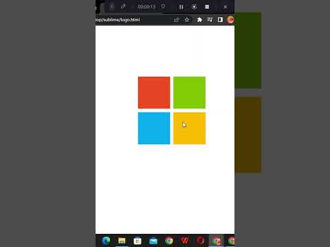 Microsoft LOGO in HTML CSS #html #shorts #ytshorts #shortvideo #microsoft #webdevelopment