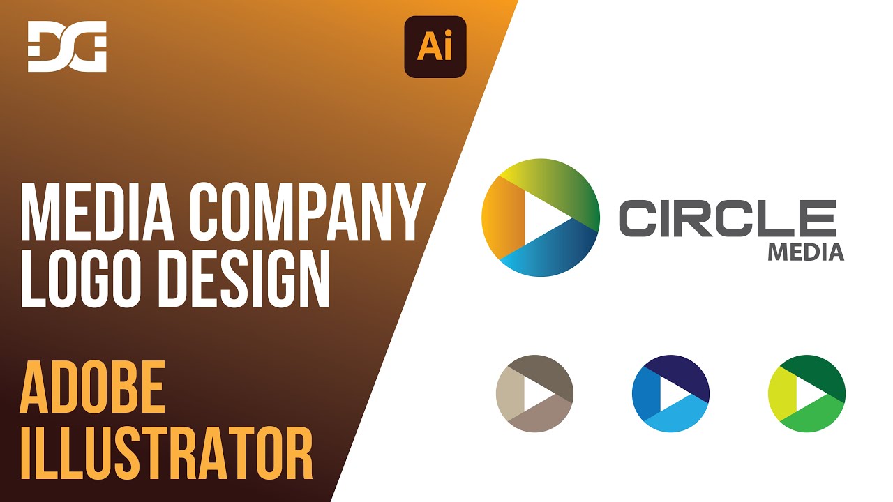 Play Button Logo in #Illustrator | Logo Tutorial |