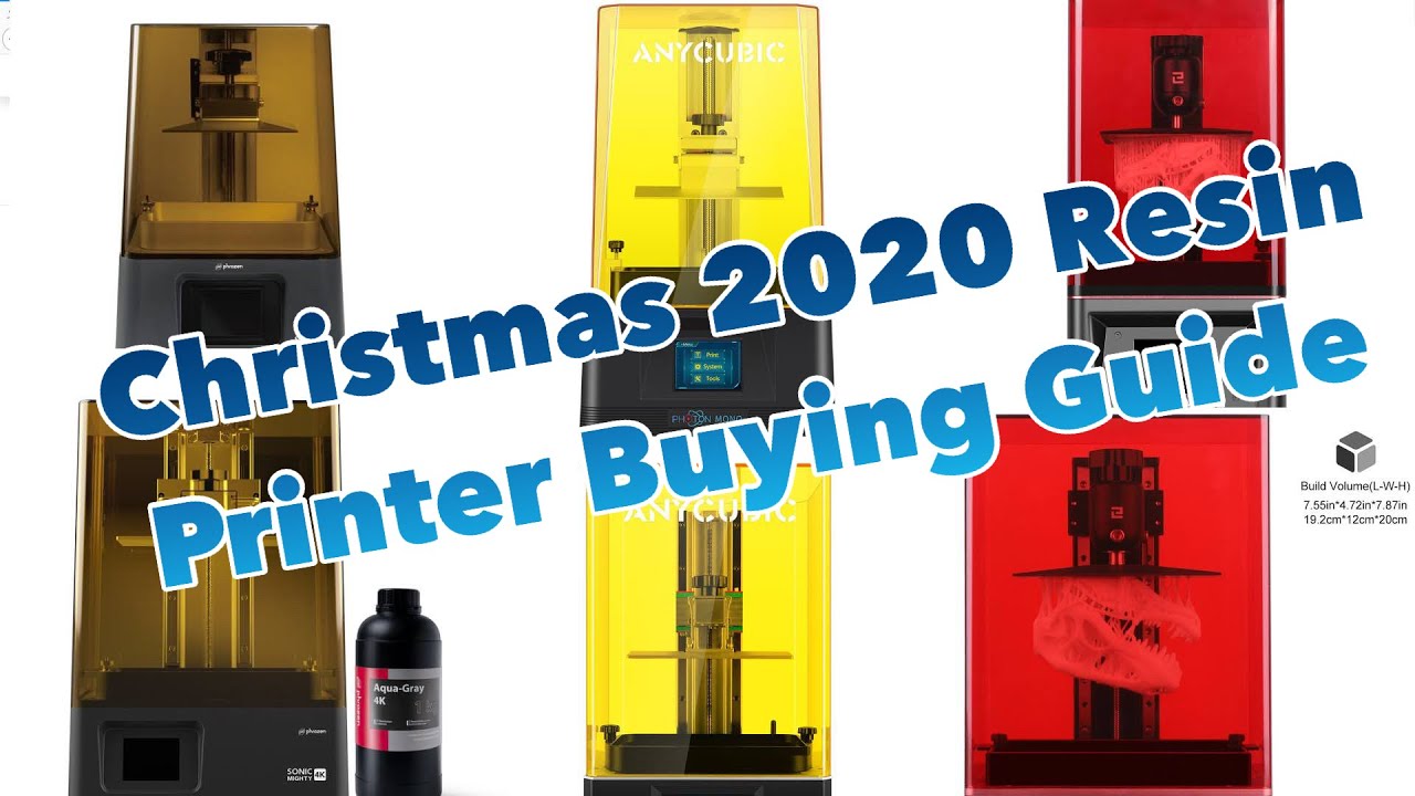 Christmas 2020 Resin 3D Printer Buying Guide - Still Accurate Fall 2021