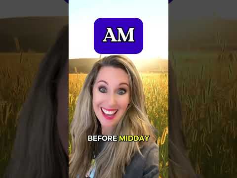 AM vs PM Explained | Difference Between 12:00 AM and 12:00 PM in English