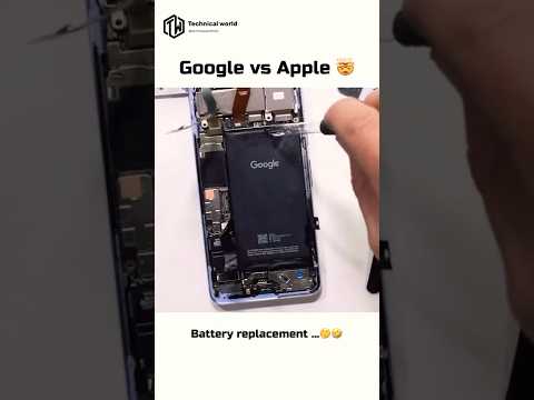 Google vs Apple 🤯 #battery replacement 🤡 #pixel 9pro vs iPhone 16 🤔
