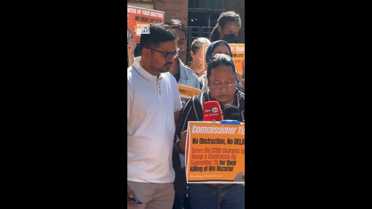 Win Rozario’s family calls on NYPD to bring charges against officers who fatally shot him