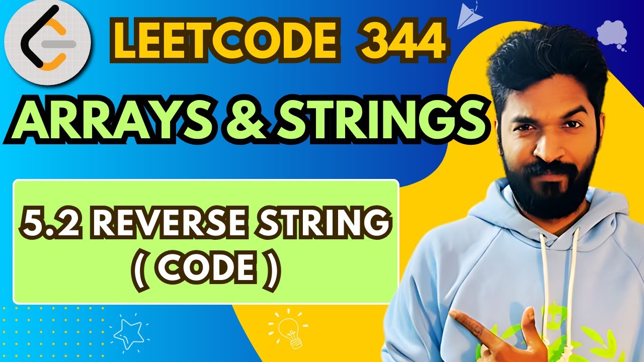 344.2 Reverse String (Code) | #5 | Array And String Playlist | #leetcode #dsa #array #strings