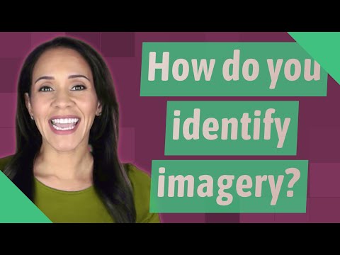 How do you identify imagery?