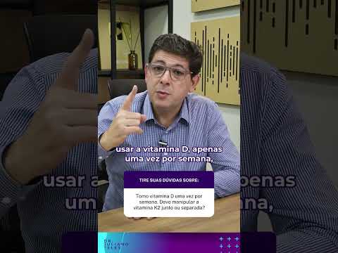 Tomo vitamina D uma vez por semana. Devo manipular a vitamina K2 junto ou separada?