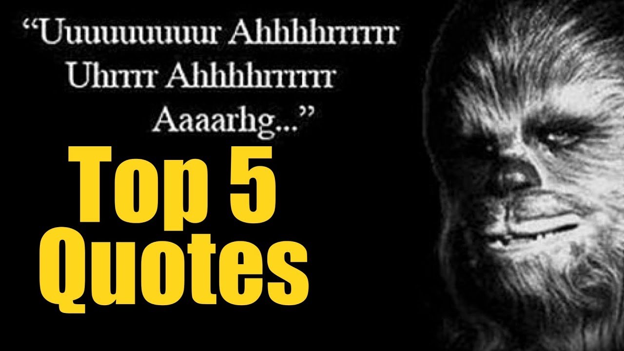 Top 5 Chewbacca Quotes - The BEST of Star Wars