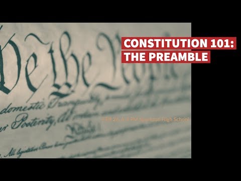 Constitution 101: The Preamble Delegates No Power