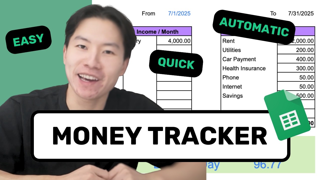 How To Track Your Expenses | Crazy Simple Google Sheets Tutorial