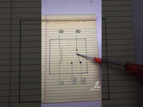 How a 5-pin automotive relay works. 30 is the source, 87a is NC, 87 is NO #thecarfixer #electrical