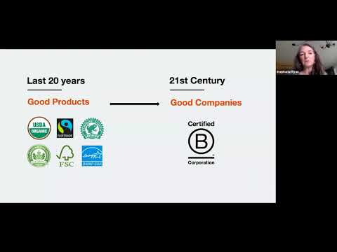Webinar: Building a Better Business - B-Corps