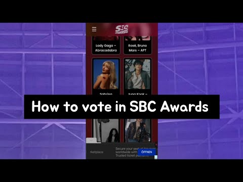 Tutorial video of how to vote in SEC for BTS members.