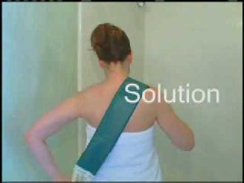 Reach Every Spot. Do-it-yourself lotion application