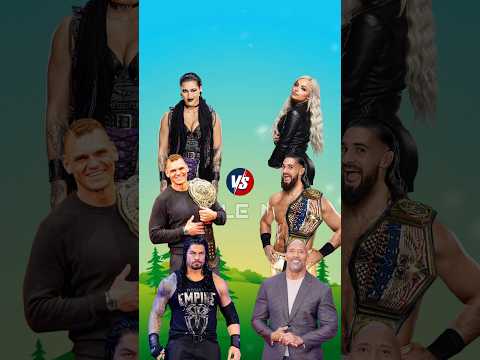Rhea Ripley, Gunther, Roman Reigns vs The Rock, Seth Rollins, Liv Morgan 💥 #shorts