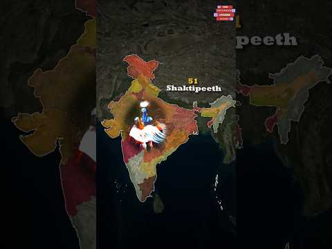 51 shaktipeeth on map. #shorts