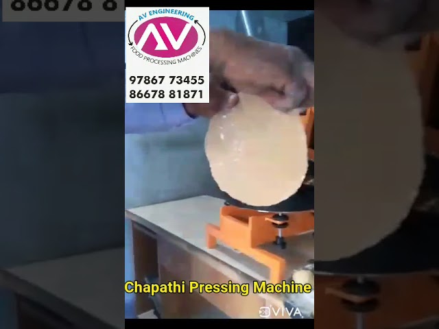 Chapati Press And Making Machine - Semi Automatic Chapati Pressing ...