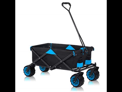 Creative Outdoor All-Terrain Collapsible Folding Wagon Cart/Beach Park Garden & Tailgate