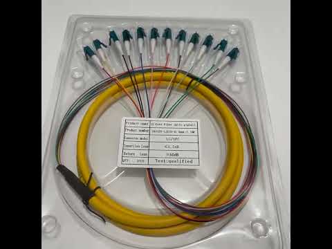 Fiber optic pigtail optical fiber pigtail SM 12-Core LC/UPC china factory manufacturer supplier