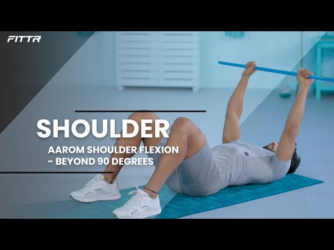 How To Do AAROM Shoulder Flexion - Beyond 90 degrees | Exercise Video