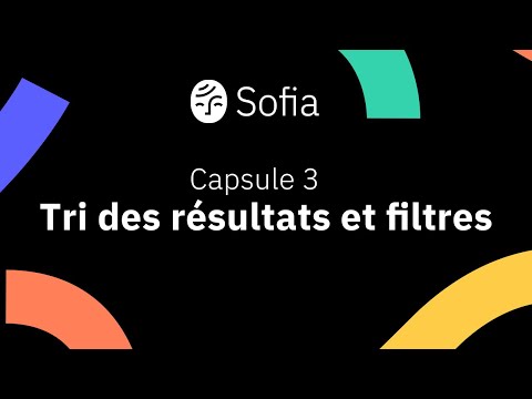 3- Outil de recherche Sofia : Tri des résultats et filtres | Bibliothèques UQAM