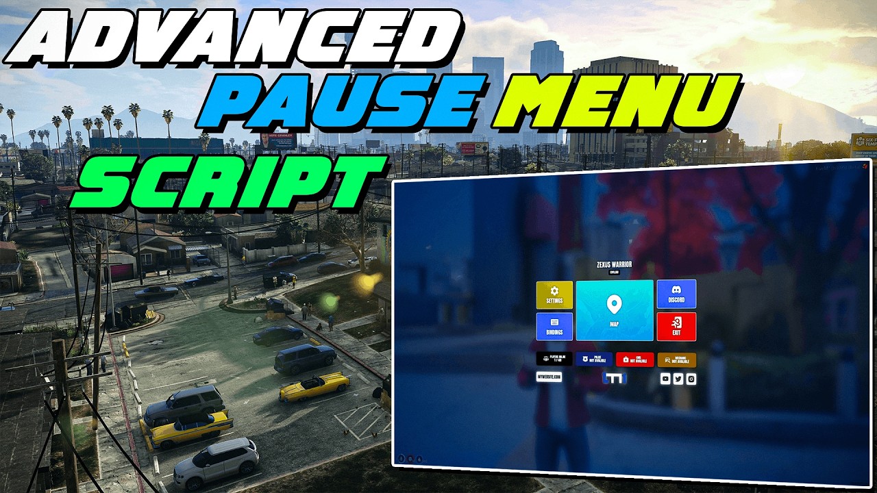 Free Advanced Pause Menu Script | Pause Menu | QBCore/ESX | FiveM Tutorial #220
