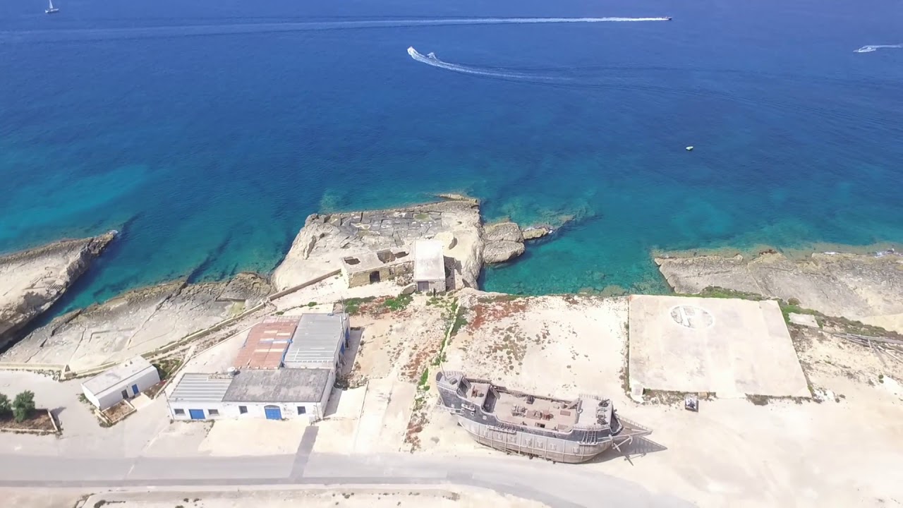 Malta Film Studio + Fort Rinella - DJI Phantom 3