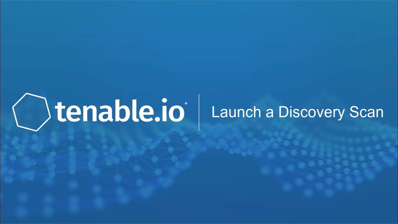 Launch a Discovery Scan in Tenable.io