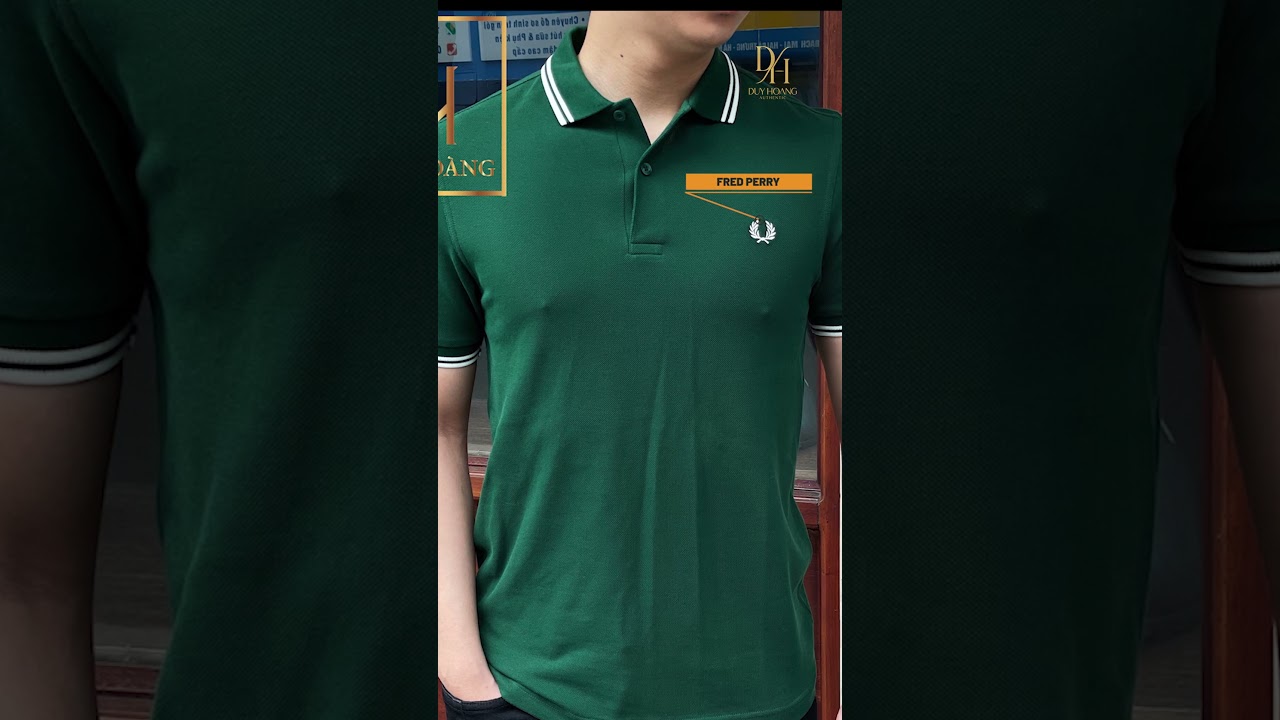 Fred Perry Slim Pique Polo Shirt Twin Tipped in Ivy Green | Duy Hoàng Authentic