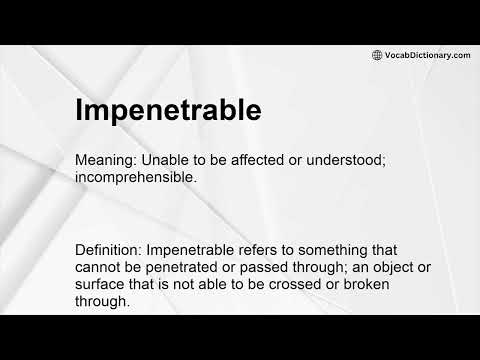 Impenetrable Meaning