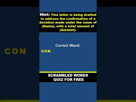 Find the Letters Category, Unscramble the Scrambled Word