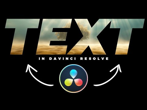 How To Put VIDEO Inside TEXT In Davinci Resolve