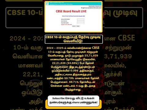 CBSE Class 10 Result 2025 announced at cbse.gov.in: Check the direct working link #CBSC10thresults