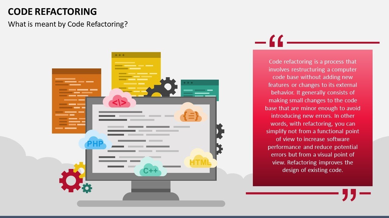Code Refactoring Animated PowerPoint Slides