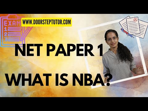 What is NBA? National Board of Accreditation - Important for NET Paper 1 Higher Education