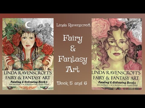 Fairy & Fantasy Art - Books 5 & 6 by Linda Ravenscroft - Quick Flip Through Video
