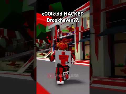 c00lkidd HACKED Brookhaven??! #roblox #brookhaven #c00lkidd #hacker #scary #shorts
